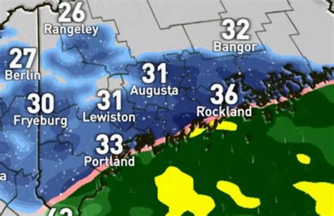 Central Maine Snowfall Totals Map Released Ahead Of Wednesday Storm