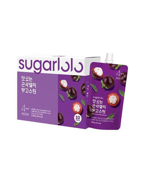 Sugarlolo Konjac Jelly Mangosteen 150g529oz X 10pc Timely Basket