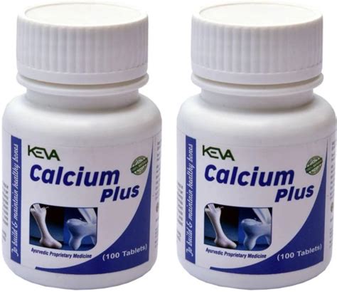 Keva Calcium Plus Tablets 200 Tab Helps To Maintain The Strong And