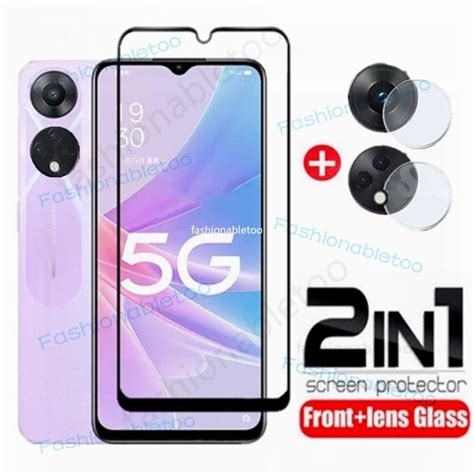 ฟิล์มกระจกนิรภัยป้องกัน2 In 1สำหรับ Oppo Reno 8 T 8 T 9 Pro Plus 9pro