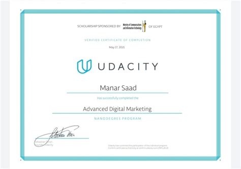 Manar Saad On Linkedin Finally ♥️ I Did It And Get The Certificate Of
