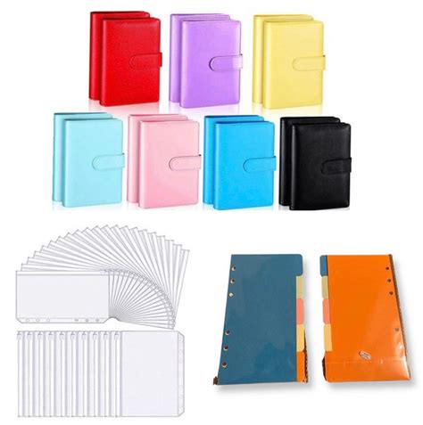 A6 Notebook Binder 6 Ring Planner A6 Envelopes Money Organizer
