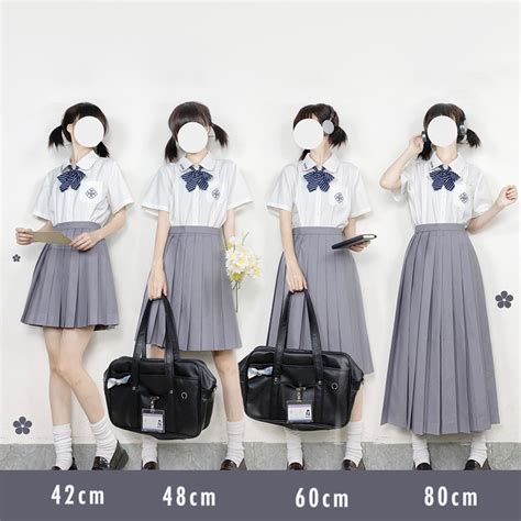 海月社原创 Jk制服百褶裙裙短裙百搭学院风纯色基础款学生长裙女虎窝淘