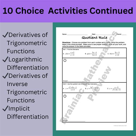 Differentiation Choice Activity Workbook Made By Teachers
