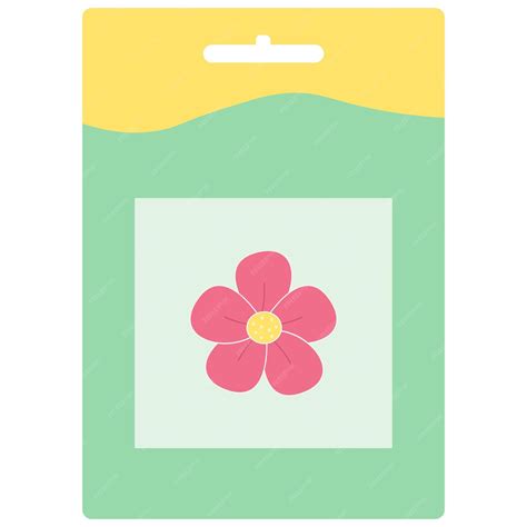 Premium Vector Packet Of Flower Seeds Vector Flat Illustration