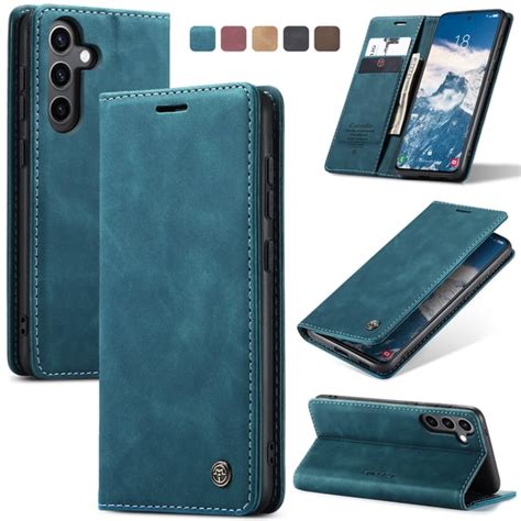 Dteck Magnetic Wallet Case For Samsung Galaxy S25 Edge Shockproof Flip