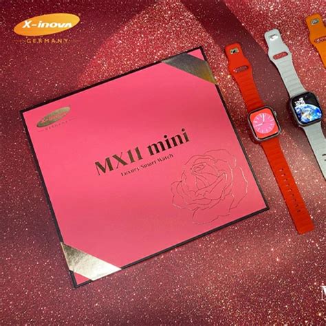 X Inova Mx11 Mini سمارت ووتش نسائية ب4 ستيك سيليكون و2 معدن