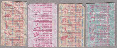 Cuans Curious Collections Chappies Bubble Gum Inside Wrapper