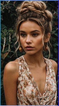 27 Easy Summer Updos For All Lengths Boho Updo Bohemian Hairstyles