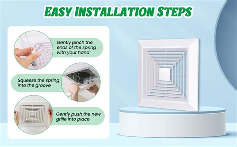 Bqmezrnus Bathroom Exhaust Fan Cover White Bathroom Ceiling