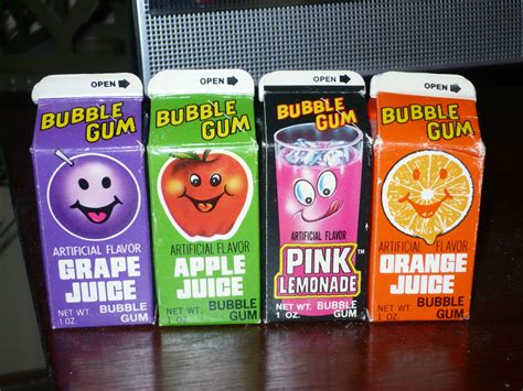 Topps Bubble Gum Variety Pack 1982 1985 Orange Juice Bubble Gum 90s