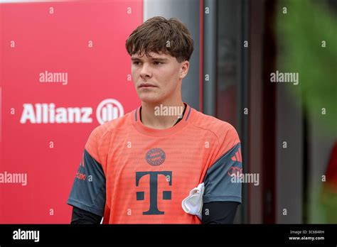 Muenchen Deutschland 31st July 2025 Leon Klanac Fc Bayern Muenchen 48 Ger Training Fc