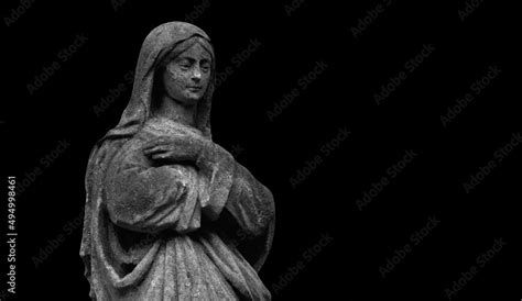 Virgin Mary Wallpaper Black And White