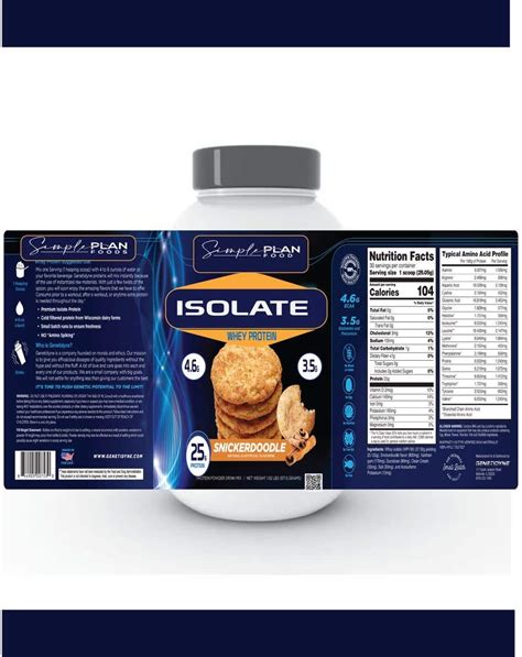 Entry 56 By Freelancershewle For Create A Label For Protein Jug