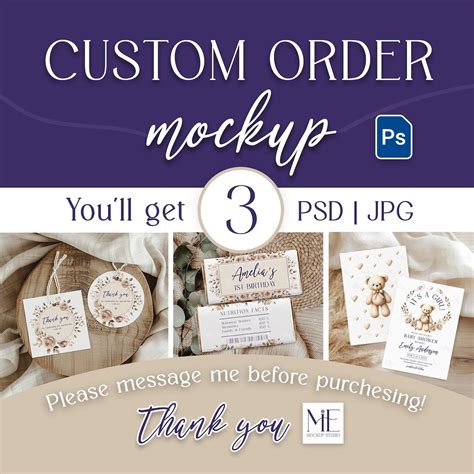 Custom Mockup Psd Personalized Product Design Template Customizable Mockup Templates Made To
