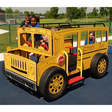 School Bus Adventure Freestanding Playground Fun For Ages 2 5 Years