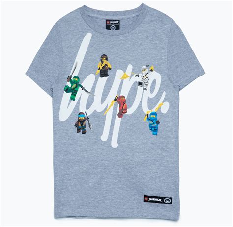 Hype X Lego Ninjago Gray Squad Script Adults T Shirt Lego Set Deals