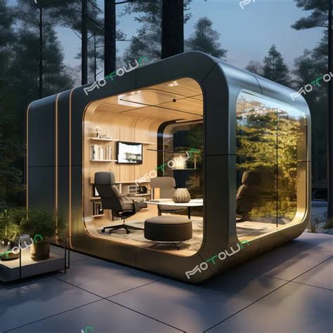 Quick Assembly Temporary Lounge Prefab Modern Mini Structure Small