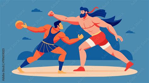 The Ancient Greek Art Of Pankration Which Combines Elements Of