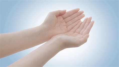 Female Beauty Hands Showing Palms Top View Stock Footage Sbv 347730103