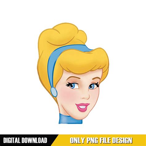 Disney Cartoon Princess Cinderella Head Png Clipart Inspire Uplift