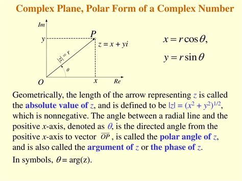Ppt 112 Geometric Representation Of Complex Numbers Powerpoint