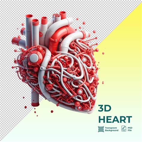 El Corazón En 3d Archivo Psd Premium