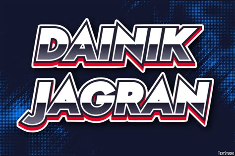 Dainik Jagran Text Effect And Logo Design Trendy