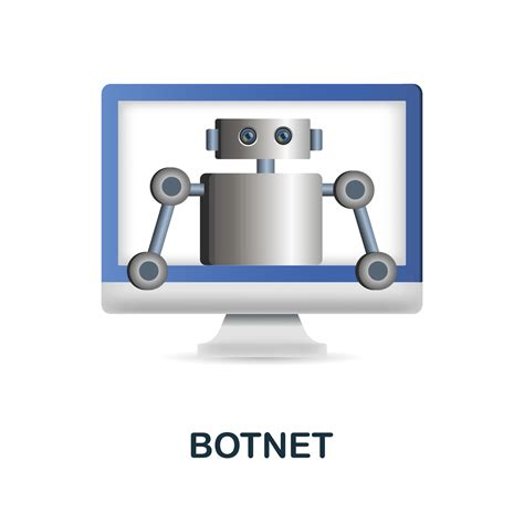 botnet icon 3d illustration from cybercrime collection creative
