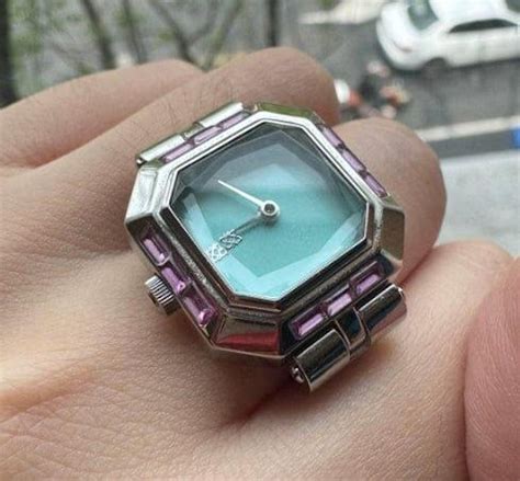 Sofia Prism Cocktail Watch Ring Pascal