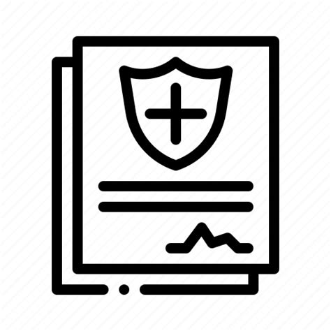 Insurance Risk Policy Coverage Business Document Symbol Icon
