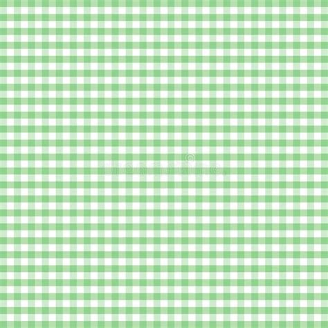 Seamless Gingham Background Pastel Green Stock Vector Illustration
