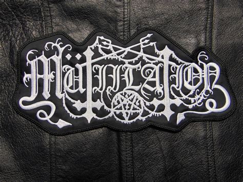 Mutiilation Embroidered Backpatch Black Metal France 200 Metal