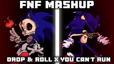 Fnf Mashup Drop And Roll X You Cant Run [sonic E X E Vs Diablo] Youtube