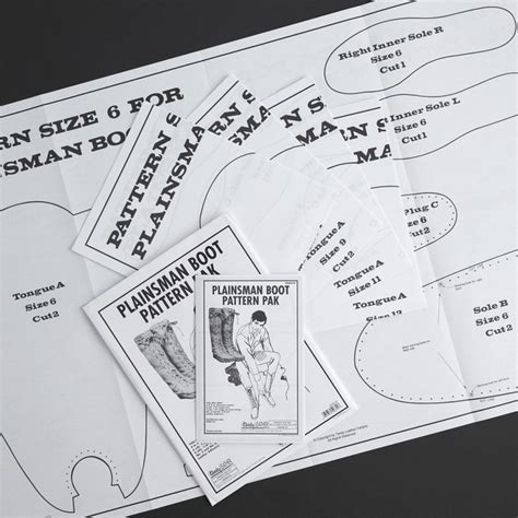 Plainsman Boot Pattern Pack — Tandy Leather Inc