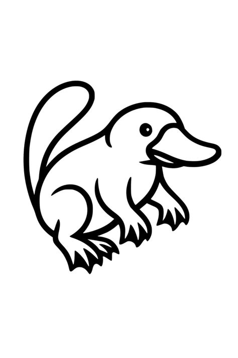 Free Printable Platypuses Coloring Pages