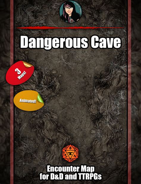 Dangerous Cave Animated Battle Map Pack With Foundry Vtt Spooky Action Games Table Top