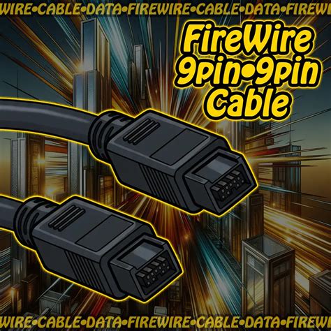 Firewire Cable • 9pin → 9pin Endless Cables