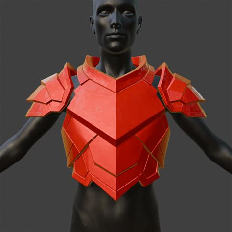 🎭 Red Knight Chest Armor And Pauldrons・ Stl File For 3d Printing・cults