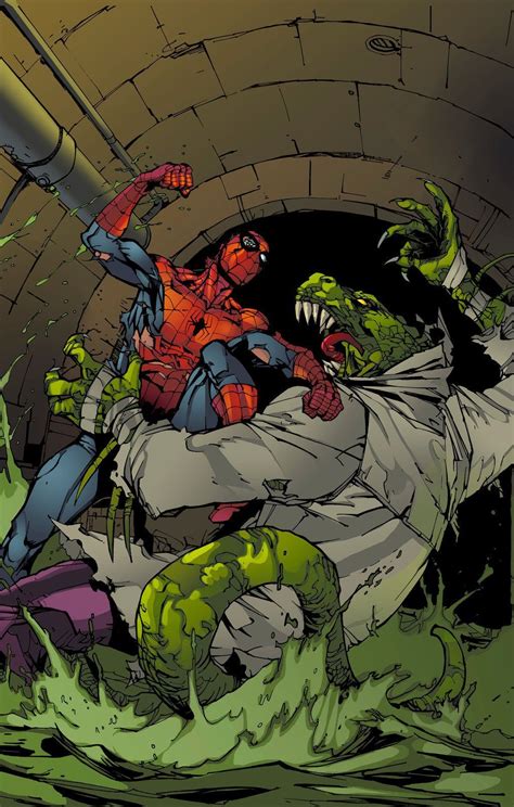 Spiderman Vs Lizard Comic