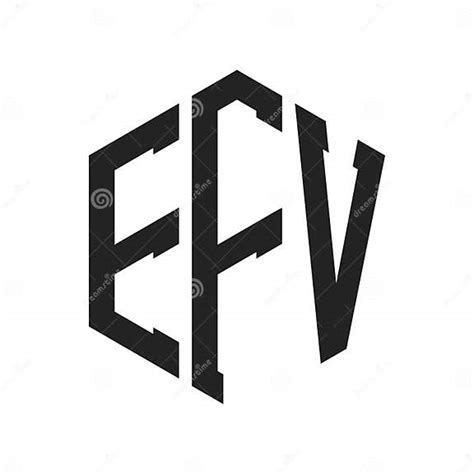 Efv Logo Design Initial Letter Efv Monogram Logo Using Hexagon Shape