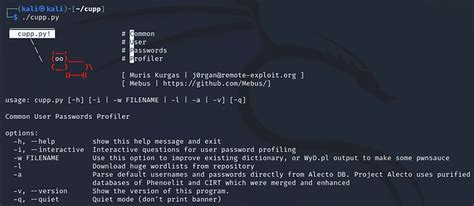 Password Cracking Creating Custom Password List With Cupp By Thomas