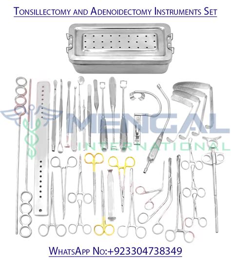 Tonsillectomy And Adenoidectomy Instruments Set Mengal International