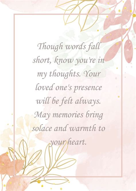 Printable Sympathy Messages Cards Printables Hub