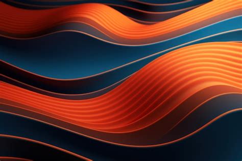 Premium Photo Abstract Background With Wavy Line Pattern Ai Generated