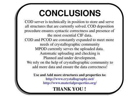 Ppt Crystallography Open Database Cod Predicted Crystallography