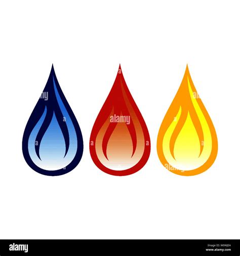 Oil Gas Flame Abstract Vector Symbol Graphic Logo Design Template Stock Vector Image And Art Alamy