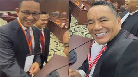 Hotman Paris Salaman Dengan Anies Baswedan And Muhaimin Di Ruang Sidang Mk Sama Sama Ngakak Pos