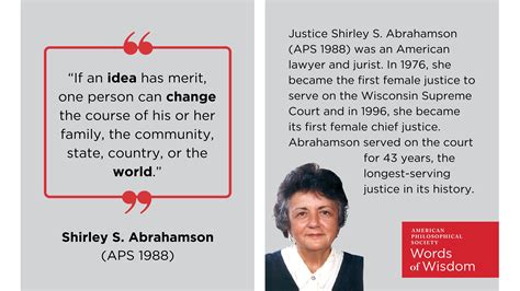 Justice Shirley S Abrahamsons Aps 1988 Words Of Wisdom