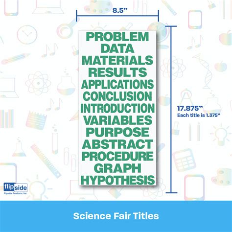 Green Science Fair Titles Pack Of 24 Project Headers